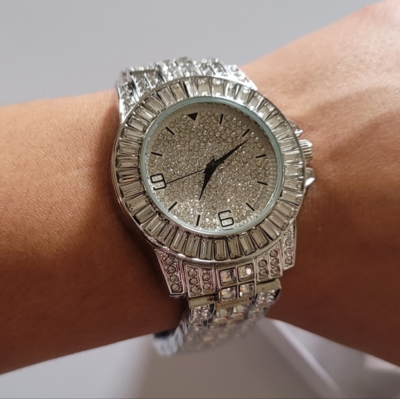 Accessories | Luxury Hip Hop Iced Out Watc 18k Gold Ipg Plated | Poshmark